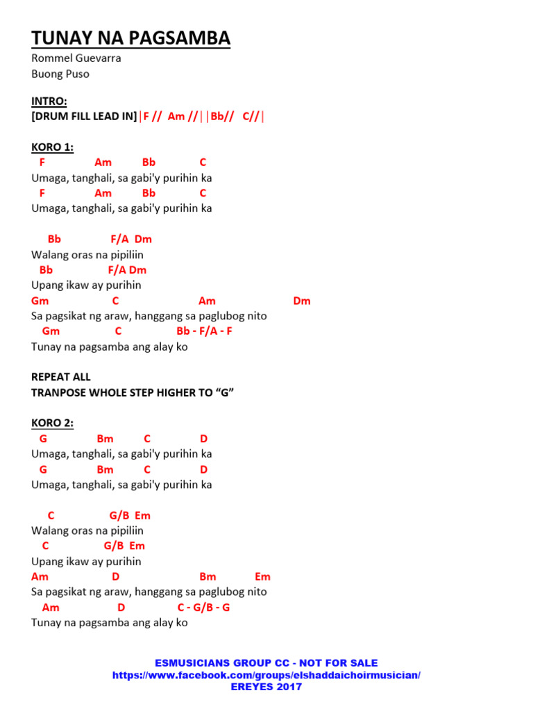 03 - ROMMEL GUEVARRA - TUNAY NA PAGSAMBA_PAGLILINGKURAN MEDLEY | PDF