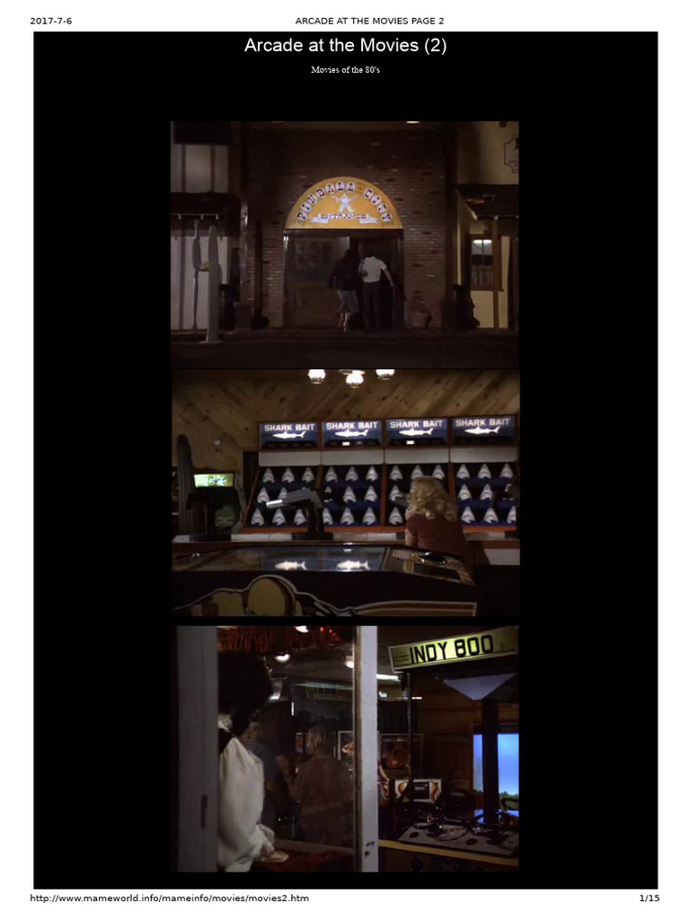 Arcade at The Movies Page 2 | PDF