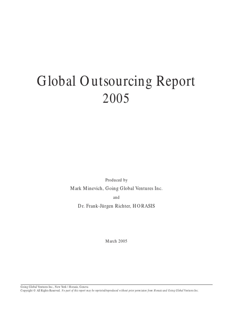 Global Outsourcing Report | PDF | Offshoring | Outsourcing