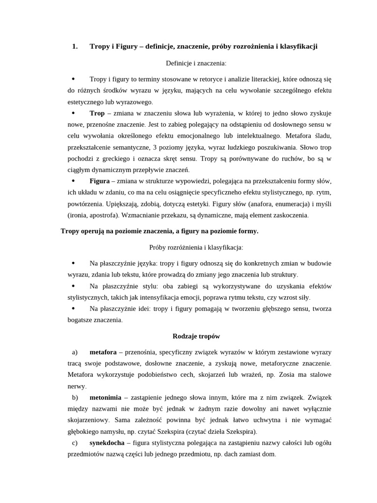 Tropy I Figury | PDF