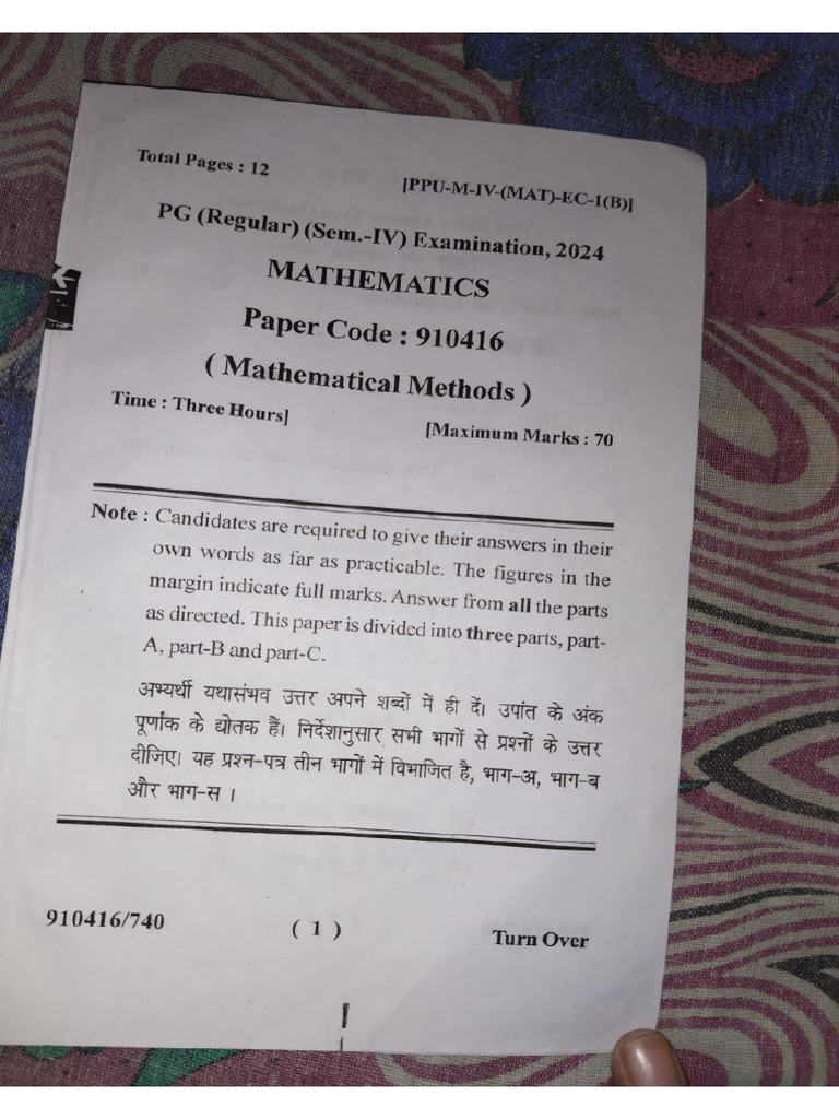 Mathematical Method | PDF