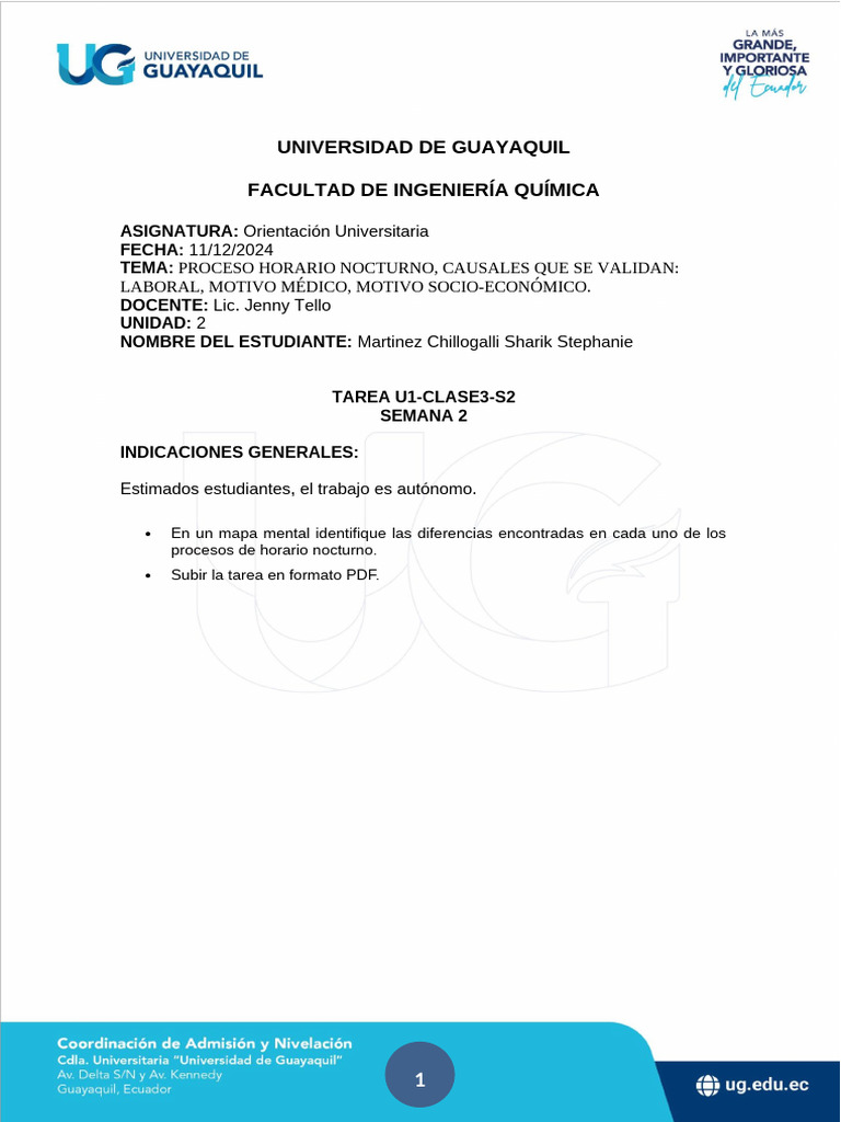 TAREA U1-CLASE 3-S2 -ESTUDIANTE | PDF
