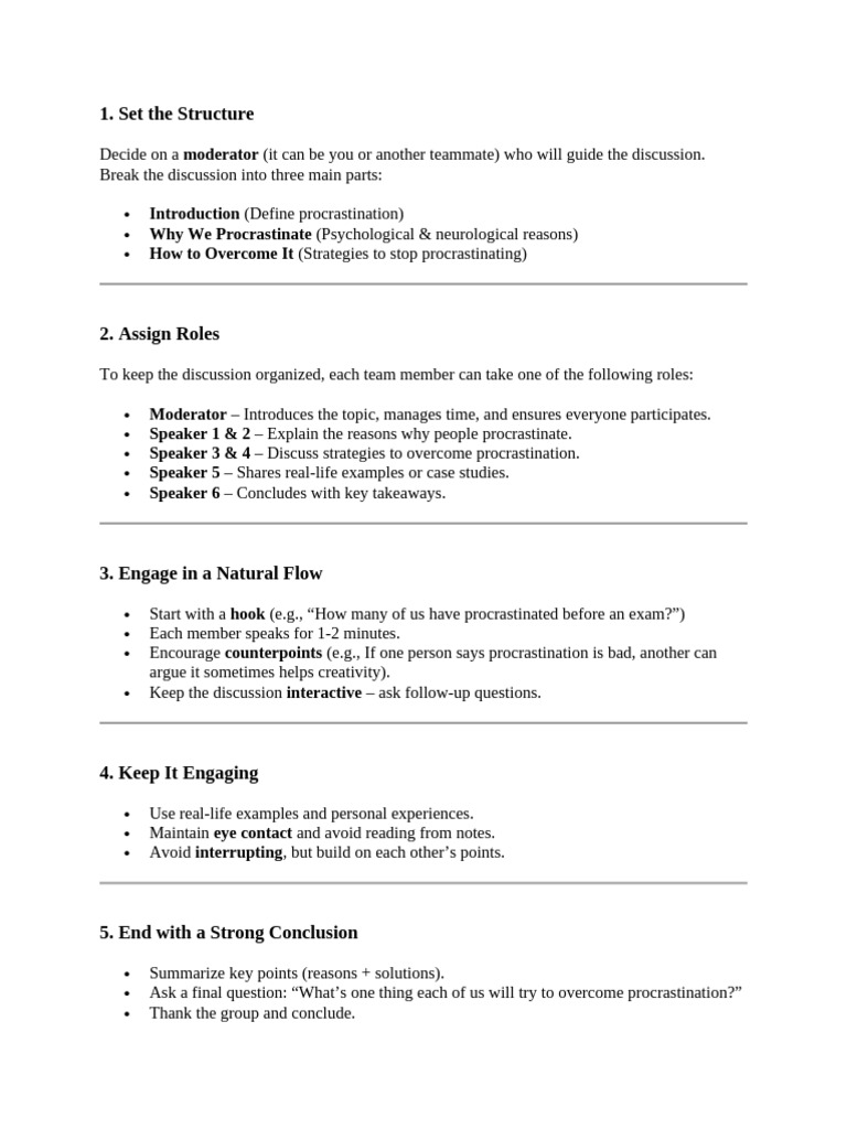 Group Discussion | PDF
