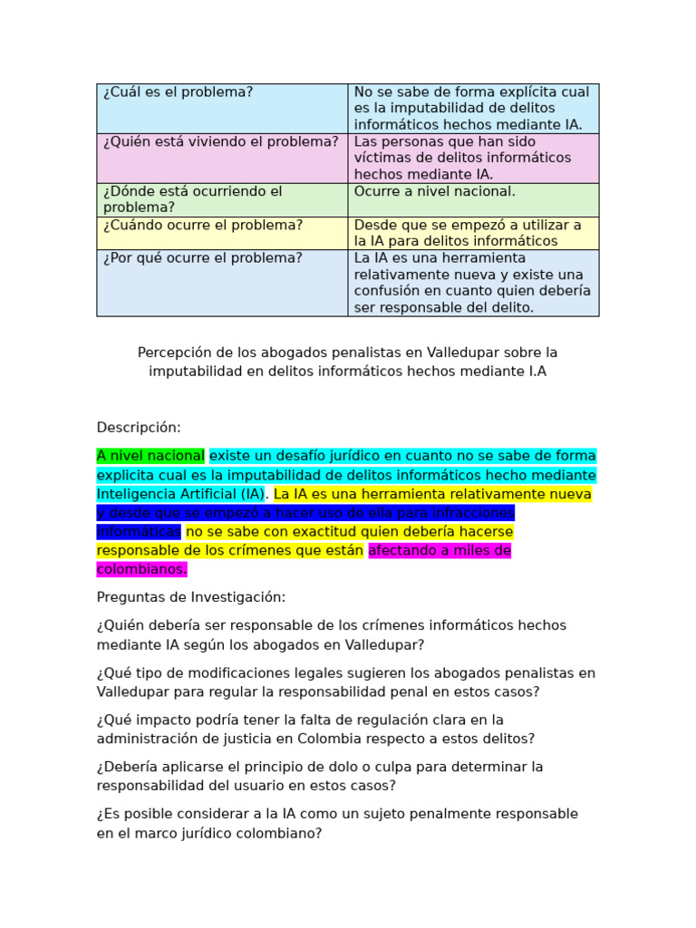 Cuál Es El Problema | PDF