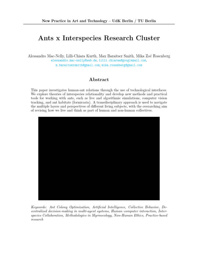 Human-Ant Interaction through Technology | PDF | Ant | Symbiosis