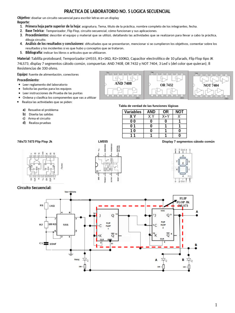 Practica 6-Circuitos secuenciales | PDF