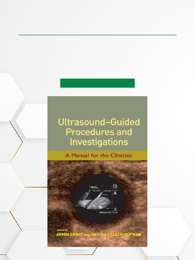 Ultrasound-Guided Procedures Manual | PDF | Medical Ultrasound ...