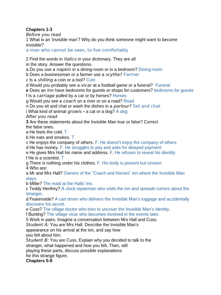 Salsabel The Invisible Man | PDF | The Invisible Man