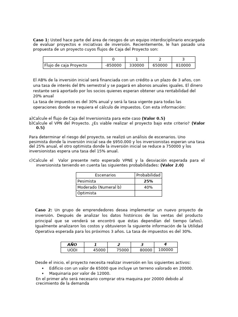 Final | PDF | Flujo de efectivo | Inversiones
