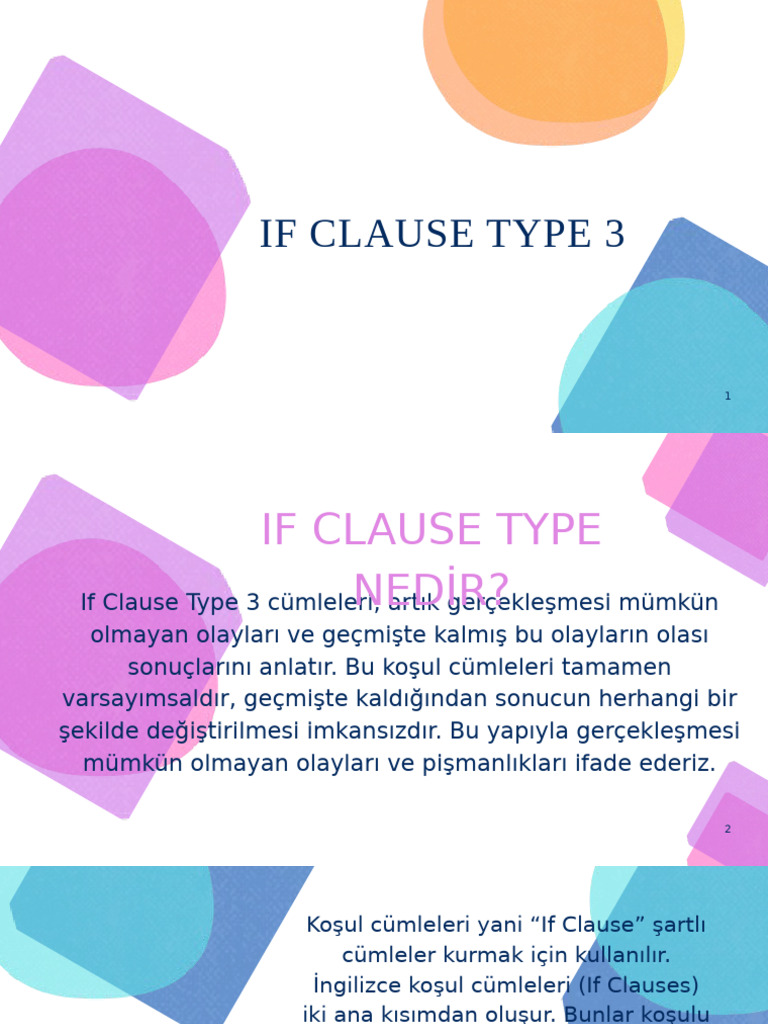 If Clause Type 3 | PDF