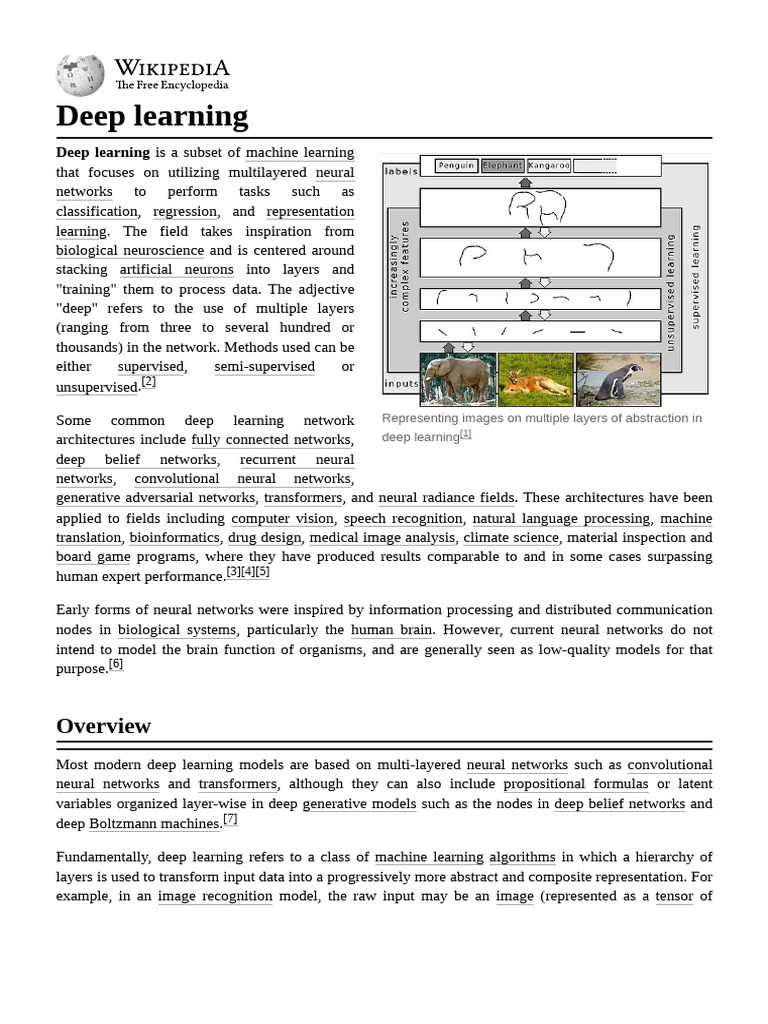 Deep Learning | PDF | Deep Learning | Learning