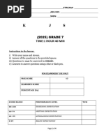 Grade 7 Pretechnical Studies | PDF