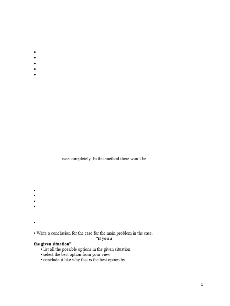 How to Solve a Case Study | PDF | Swot Analysis | Cognition