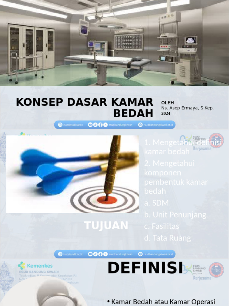 Standar Desain Kamar Bedah - 2024 | PDF