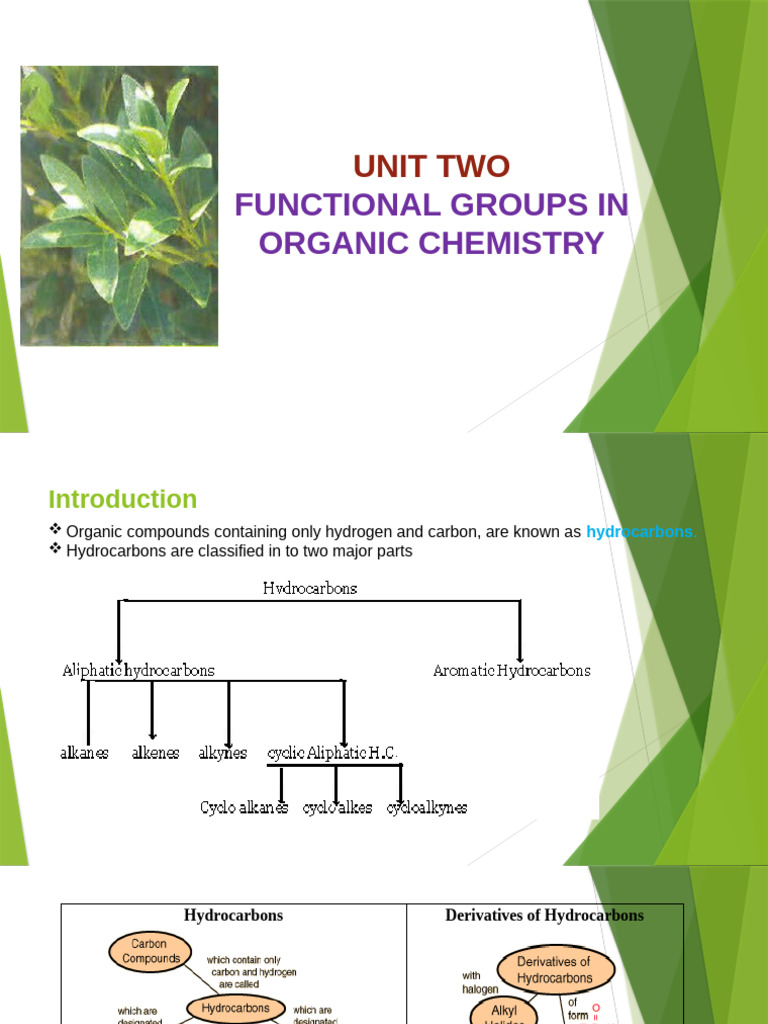 Unit 2 Functional - Group 1 | PDF | Alkene | Alkane
