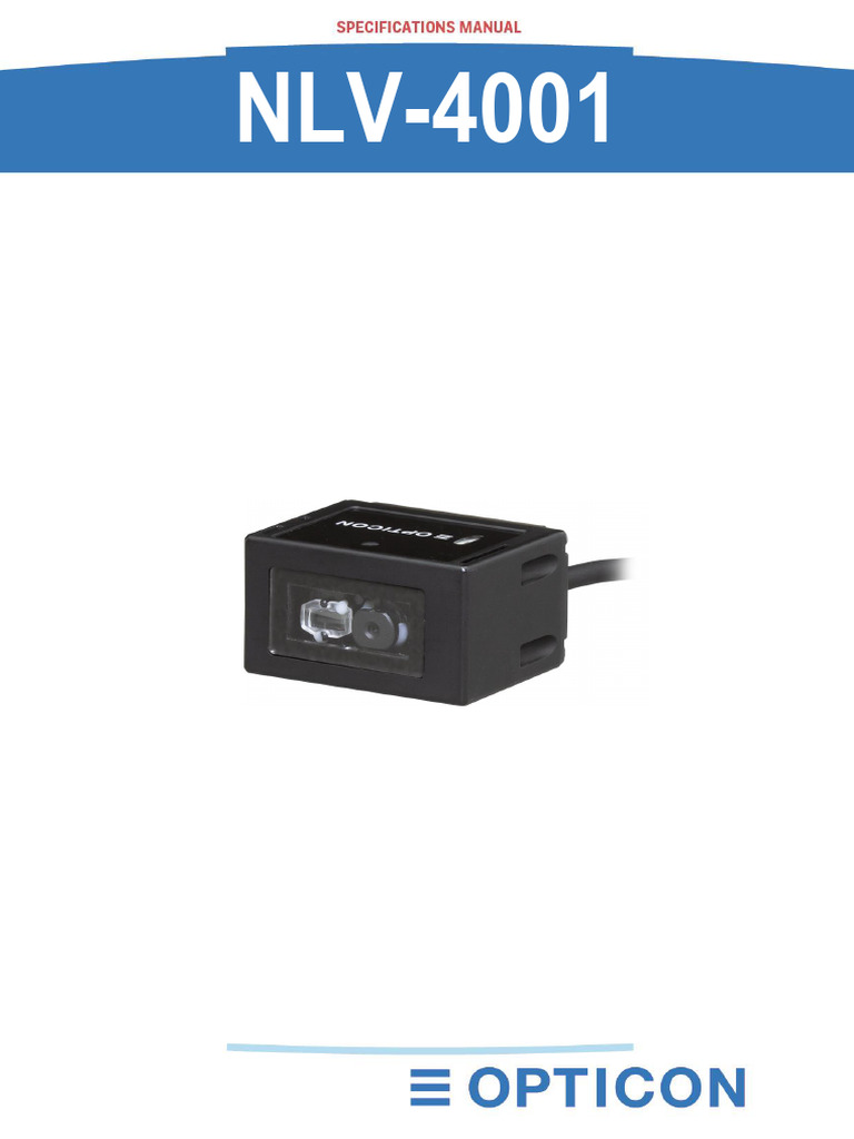 NLV-4001 CCD Barcode Scanner Manual | PDF | Usb | Barcode