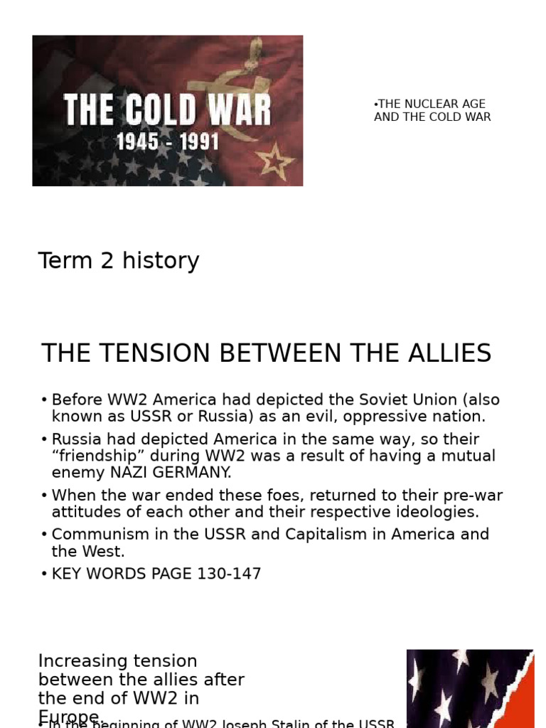 Nuclear Age and The Cold War: Tension Between The Allies | PDF | World ...