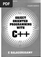 Balaguruswamy Object Oriented Programming With C++ Fourth Edition | PDF