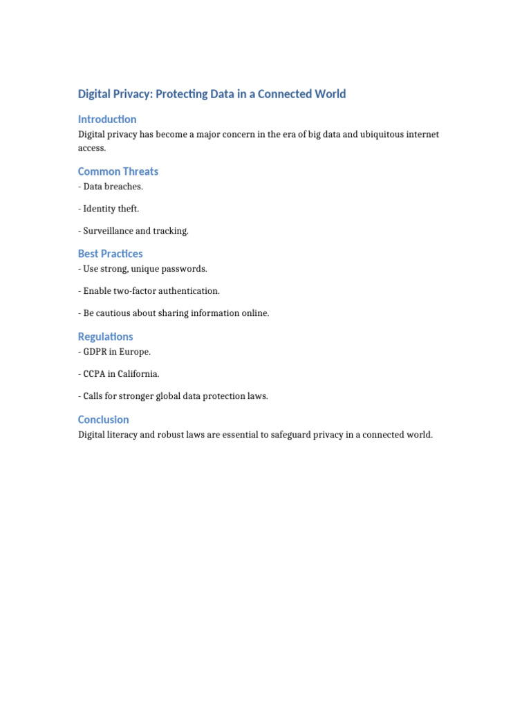 Document 4 - Digital Privacy | PDF