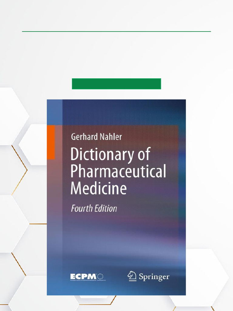 Dictionary of Pharmaceutical Medicine | PDF | Bioavailability ...
