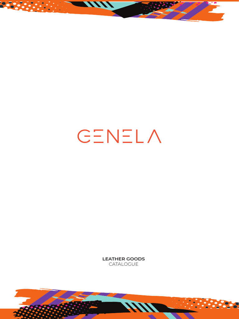 Genela Leather Goods Catalogue | PDF | Notebook
