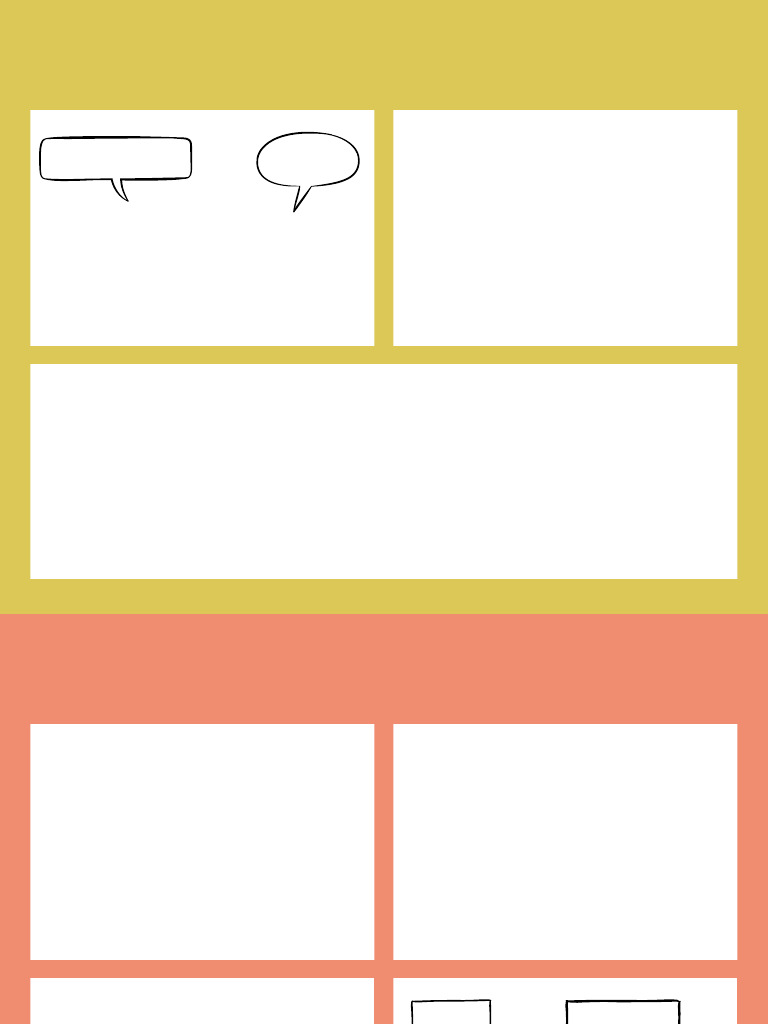 Narrative Writing Comic Strip in Colorful Bold Panel Style | PDF