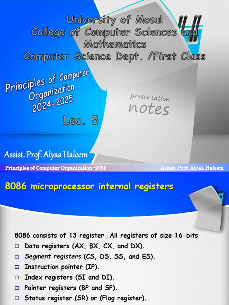Computr Orginization Lec5-2025 | PDF | Pointer (Computer Programming) | Computer Programming