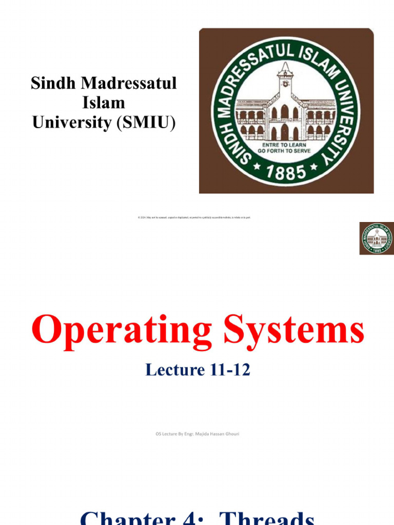 OS Lecture 11-12 | PDF