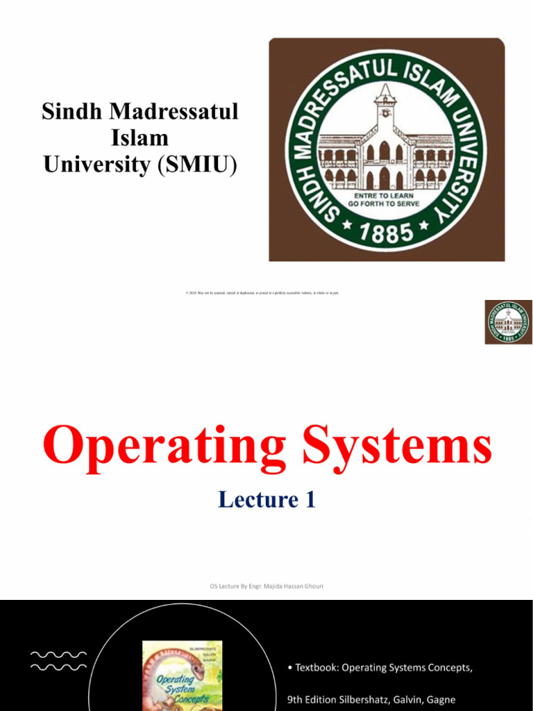 OS Lecture 1 | PDF