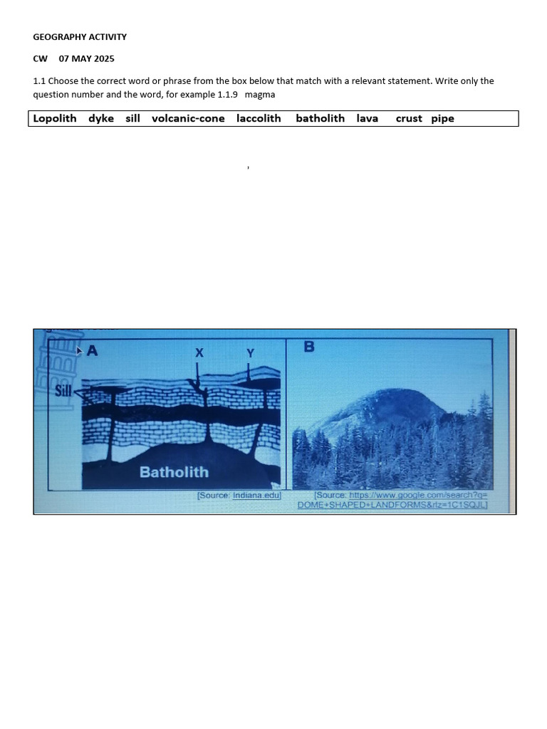Geography Activity 3 | PDF