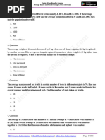 Average Questions Free PDF For Bank Prelims Exam English Version | PDF ...
