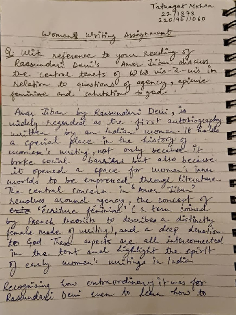 Tathagat Mohan - WW Assignment | PDF