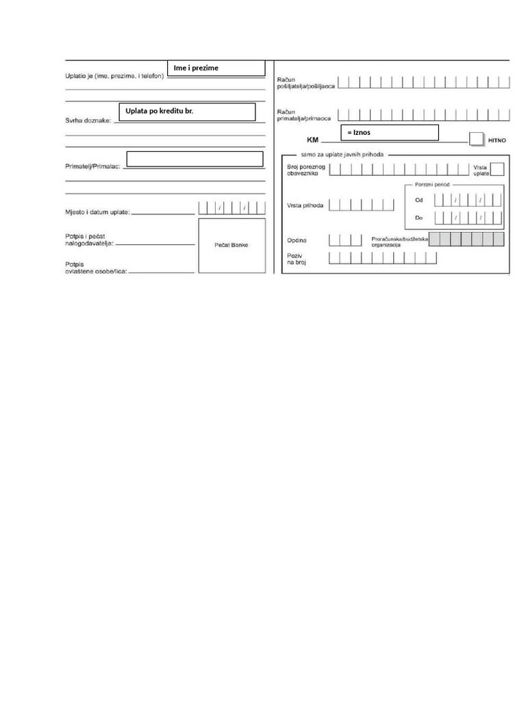Uplatnica | PDF