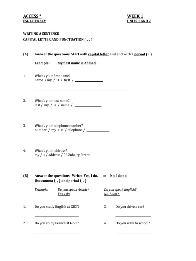 Access Star Mod 1 - Writing Hanout Updated | PDF