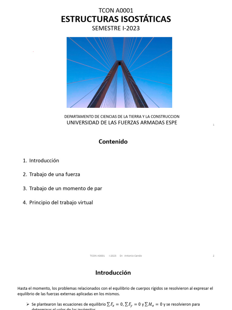 Estructuras Isostáticas | PDF | Fuerza | Tensión (Física)