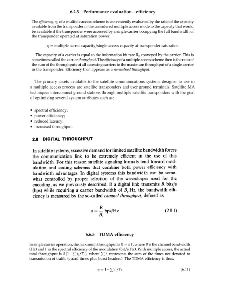 6 Satellite Throughput | PDF