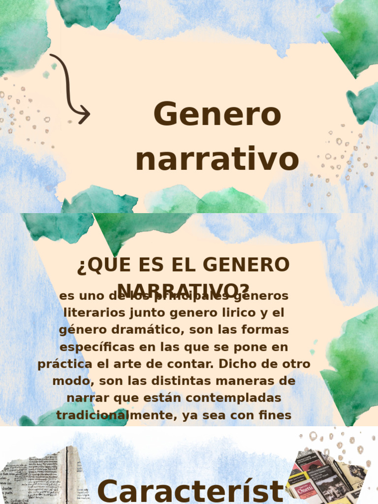 Genero Narrativo | PDF | Narración | Cuentos