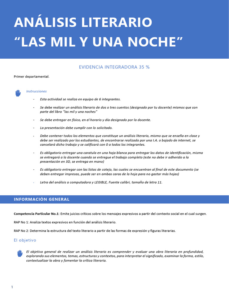 AN-LISIS LITERARIO 1er Departamental | PDF | Crítica literaria