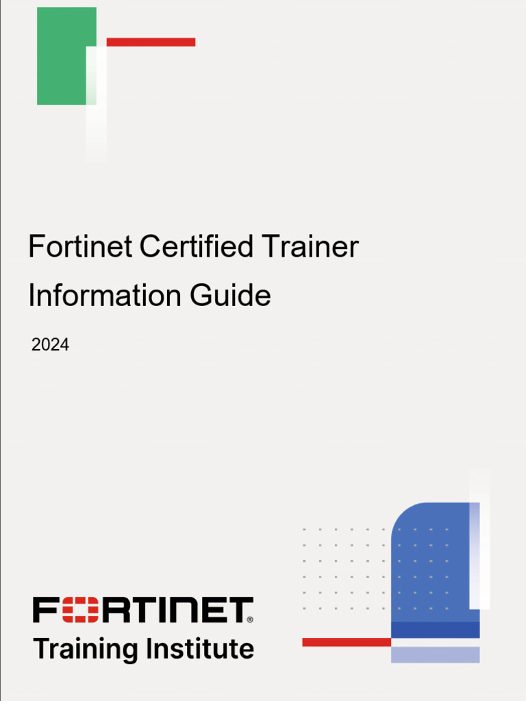 Fortinet Certified Trainer | PDF | Trademark