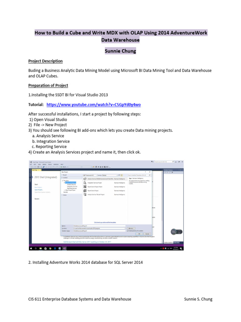 Building OLAP Cubes with AdventureWorks | PDF | Data Warehouse | Databases