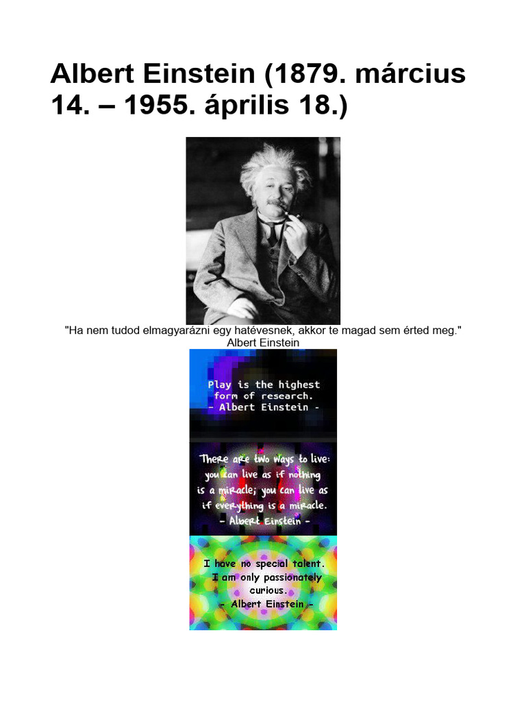 Albert Einstein | PDF