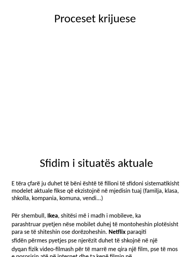 Proceset Krijuese | PDF