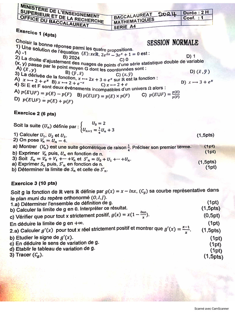 M.kato 98712430 Bac2 Math A4 2024 | PDF