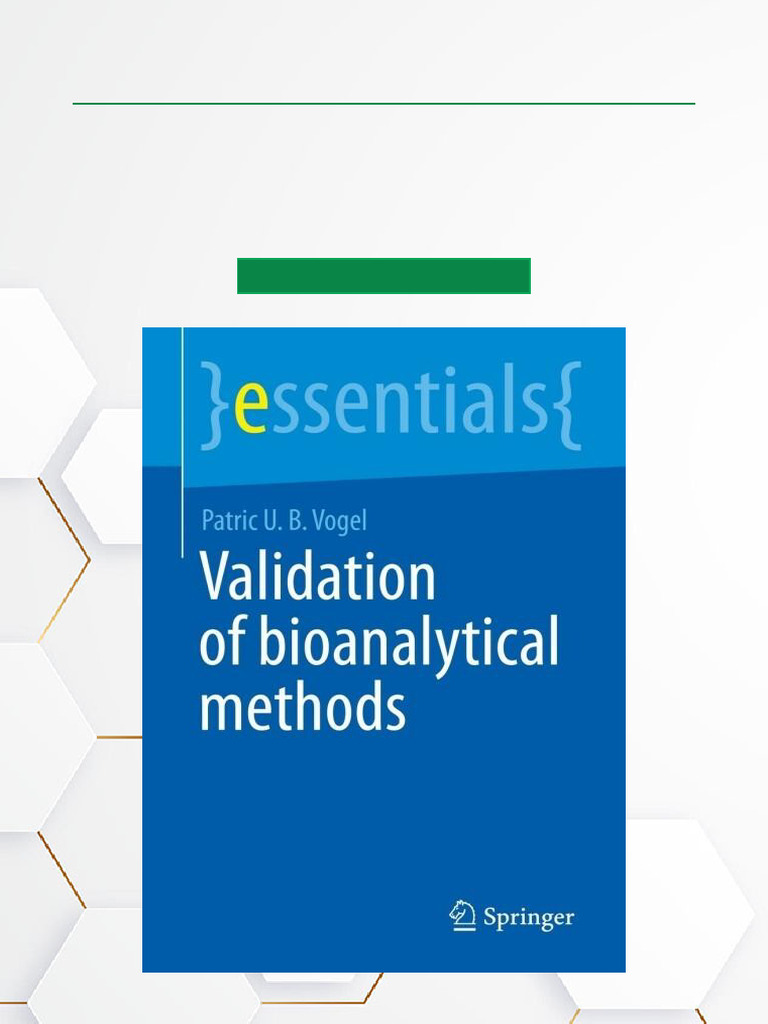 Validation of Bioanalytical Methods (FULL VERSION DOWNLOAD) | PDF | Bacteria | Proteins