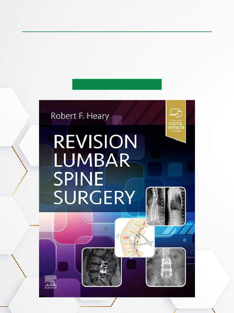 Revision Lumbar Spine Surgery Full Book Access | PDF | Vertebra ...