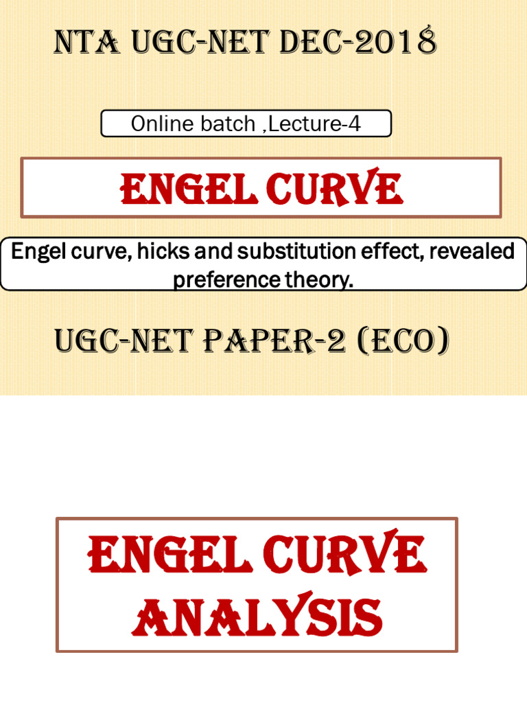 04 - Micro 4 Engel Curve - Chanakya | PDF | Utility | Demand