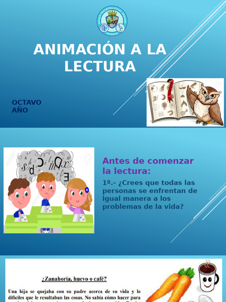 ANIMACIÓN A LA LECTURA - 8vo. 20-05 | PDF