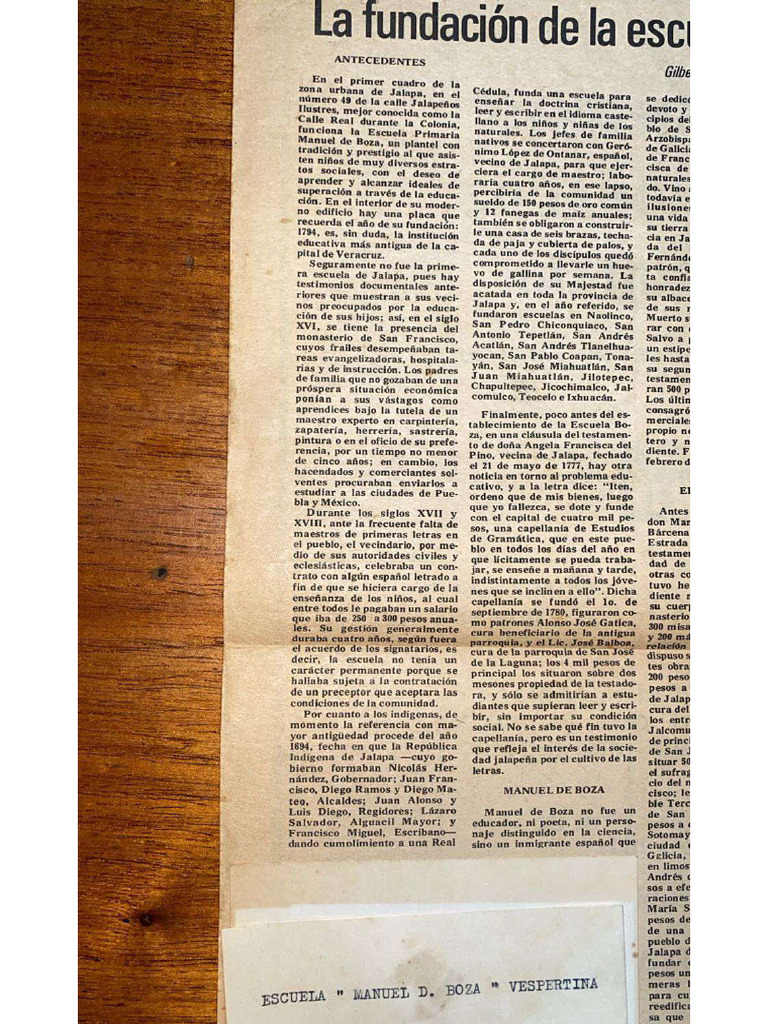 Fundación de La BOZA 1 | PDF