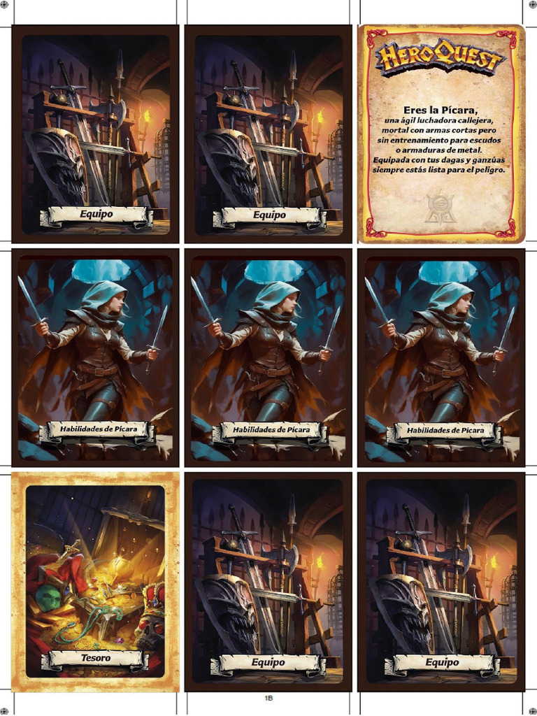 Cartas Picara Heroquest Custom | PDF