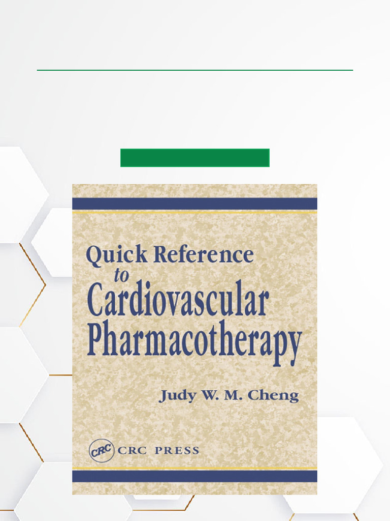 Quick Reference To Cardiovascular Pharmacotherapy 1st Edition Full ...